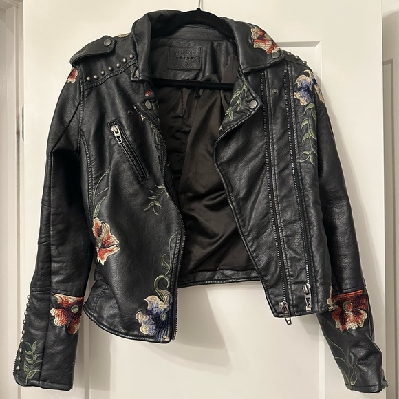 Blank NYC | Jackets & Coats | Blank Nyc Floral Faux Leather Jacket | Poshmark